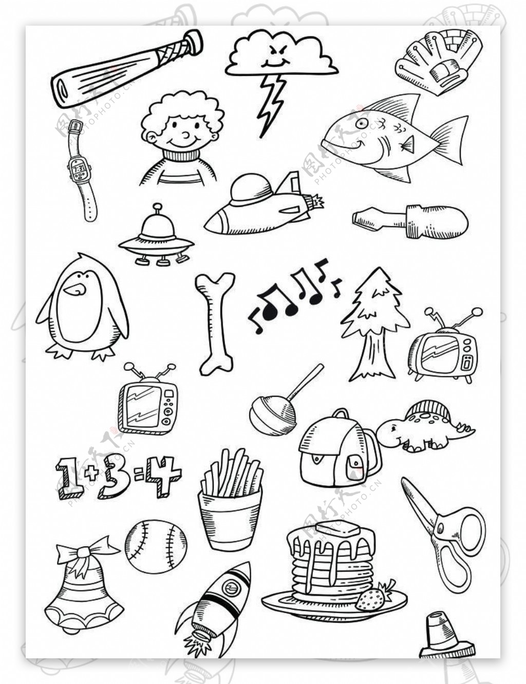 简笔画图片素材-编号02269002-图行天下