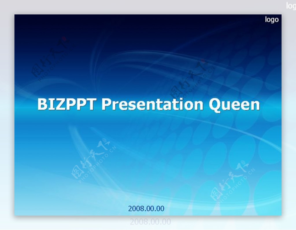 蓝色背景ppt模板图片素材-编号05489552-图行天下