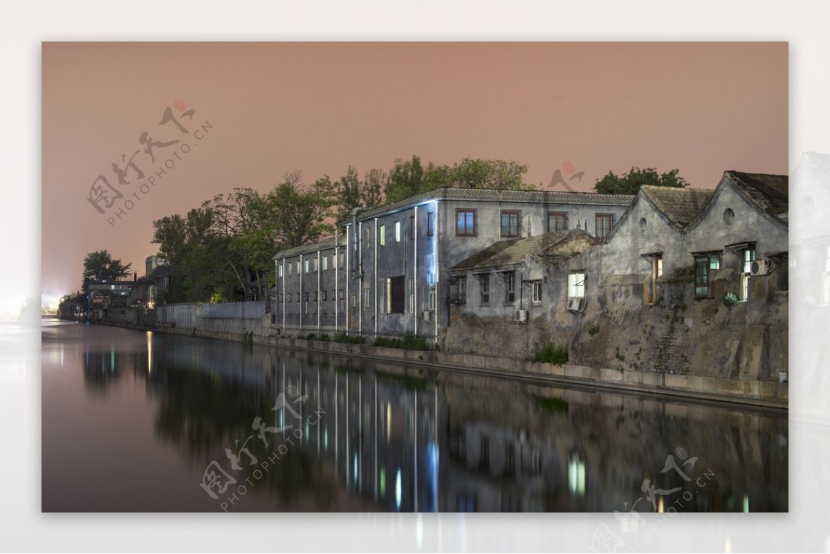 乡村夜景图片素材-编号11500662-图行天下