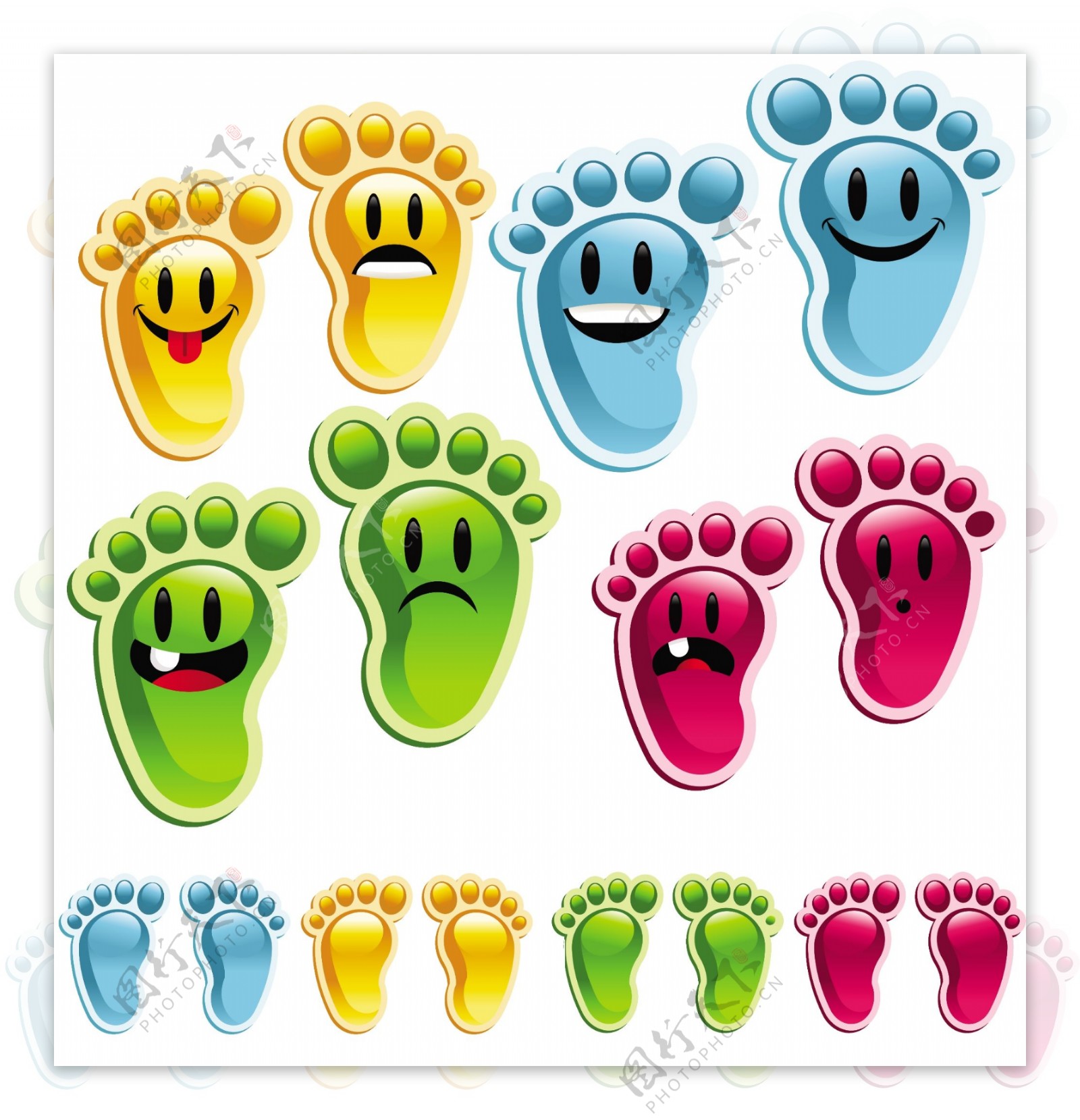 卡通脚图片素材-编号11881402-图行天下