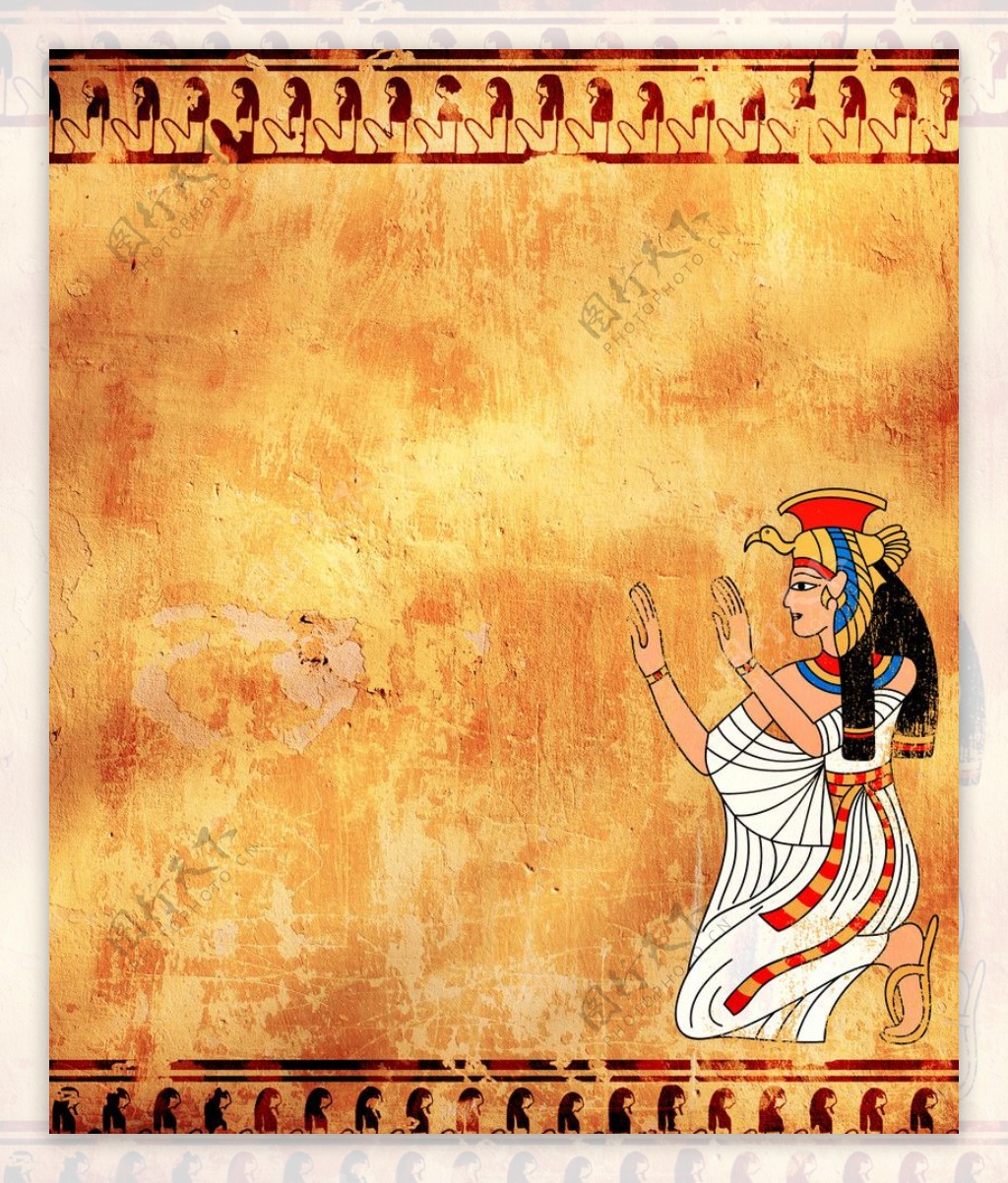 古埃及壁画图片素材-编号11911762-图行天下