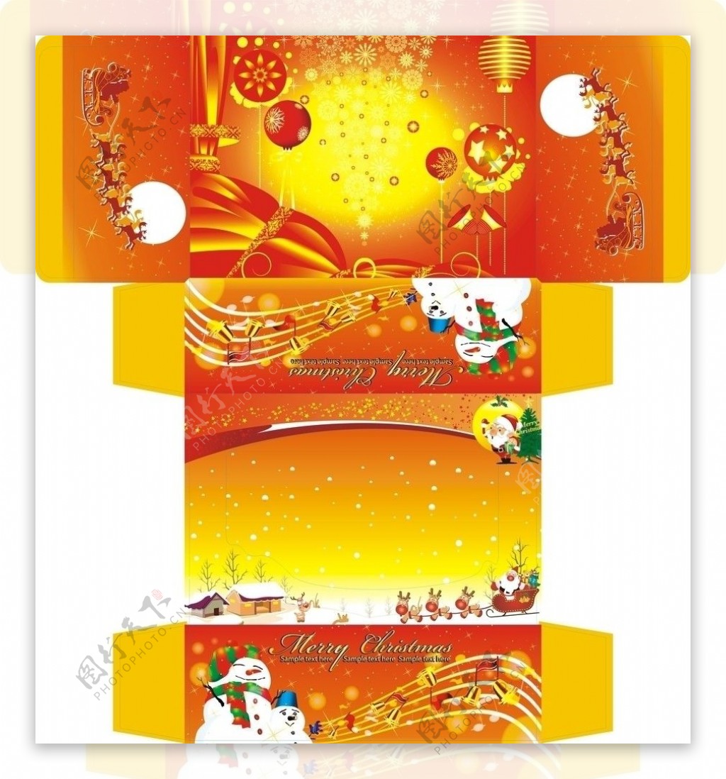 圣诞老人礼盒图片素材-编号12570482-图行天下