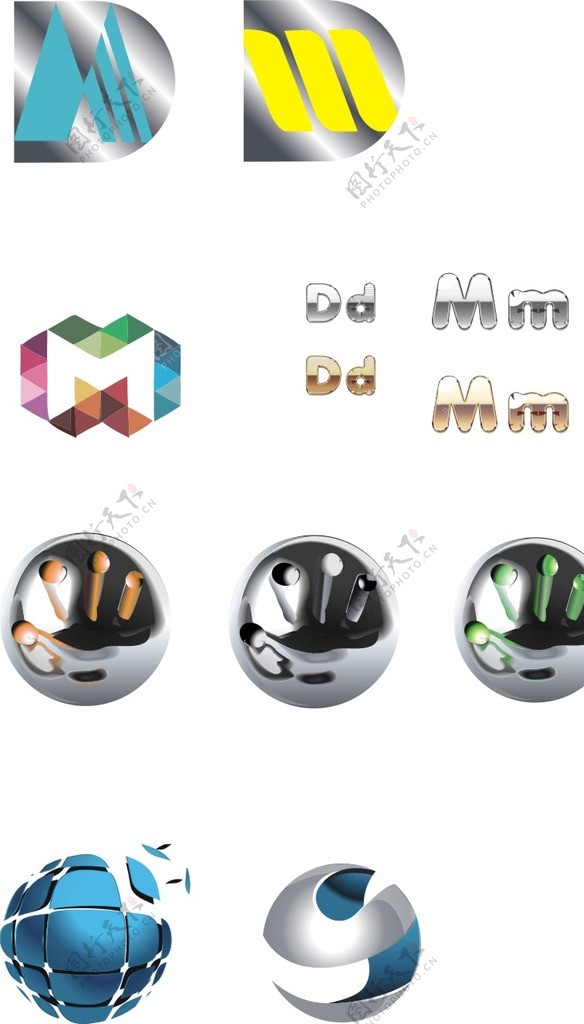 M字母logo设计图片素材-编号12705522-图行天下