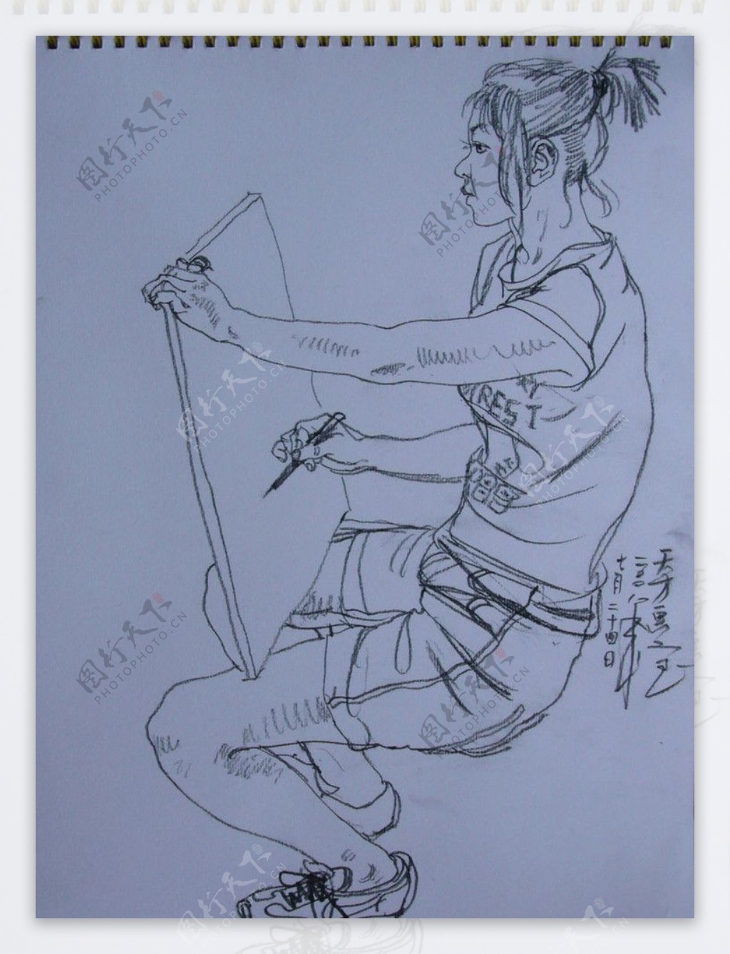 人物速写图片素材-编号12945122-图行天下