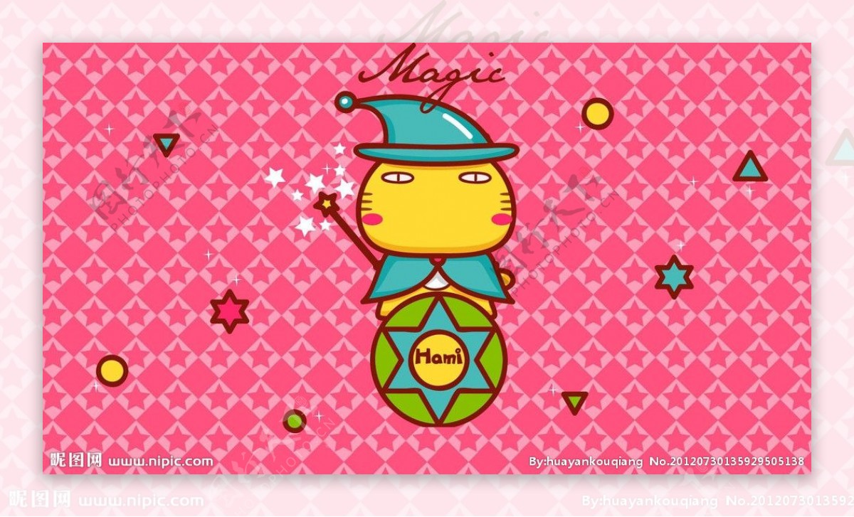 Hami哈咪可爱卡通壁纸图片素材-编号13334152-图行天下