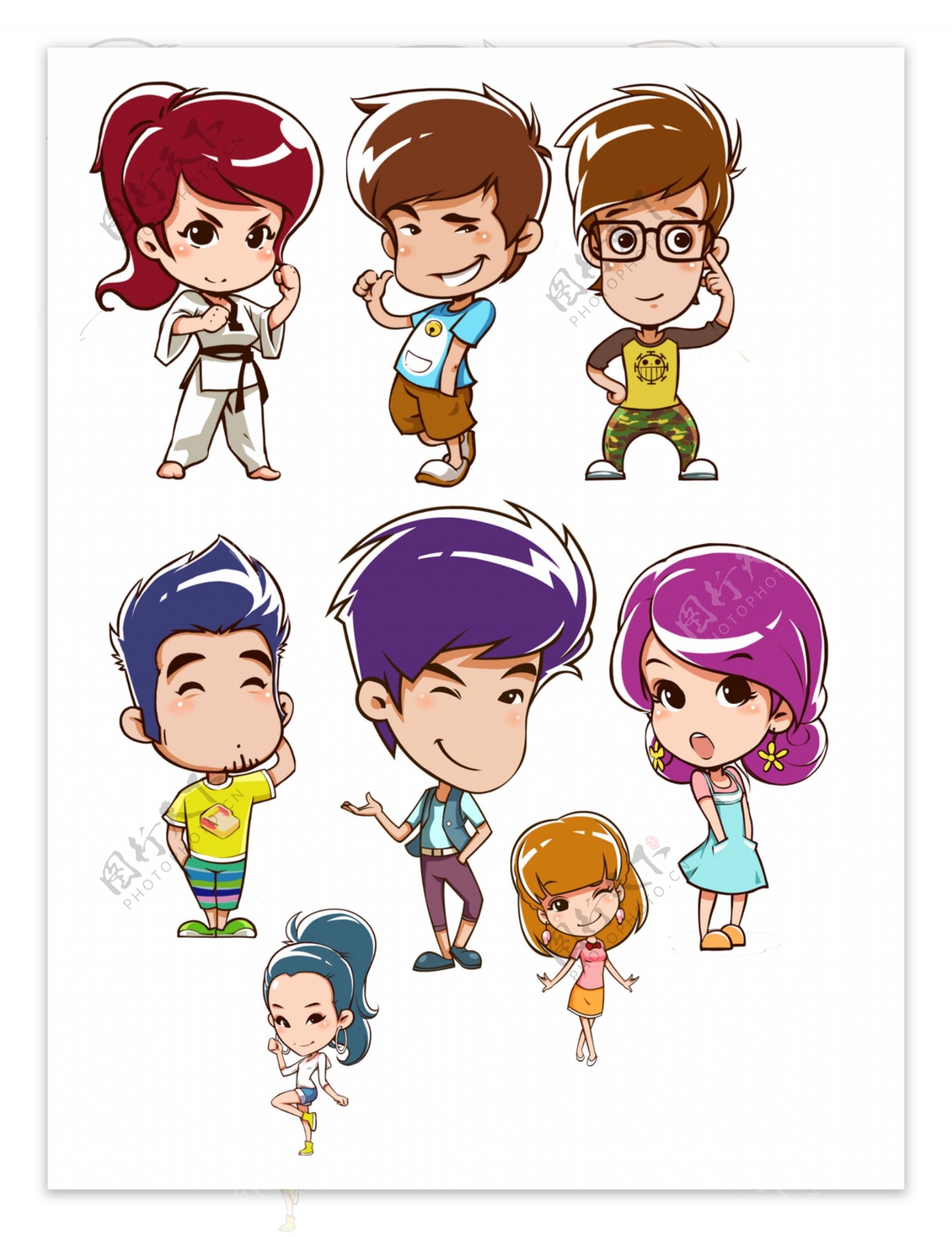 漫画人物图片素材-编号13848772-图行天下