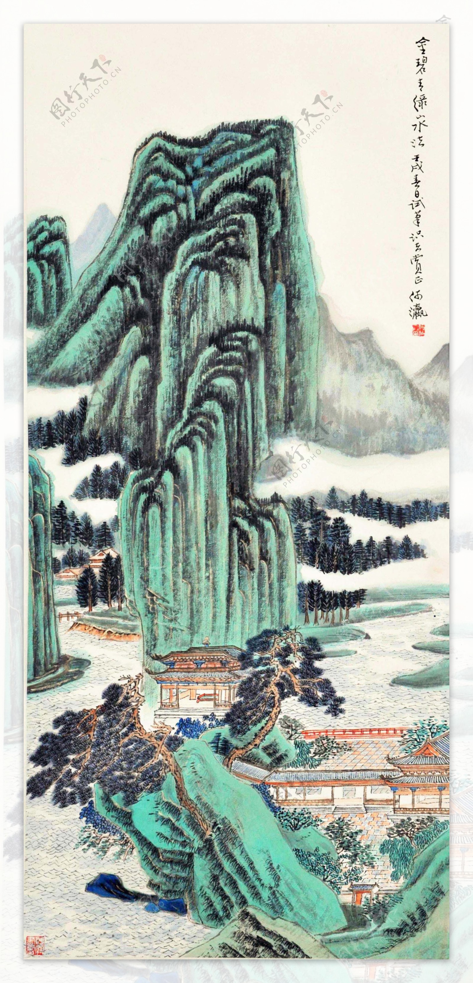 何海霞山水图片素材-编号22822652-图行天下