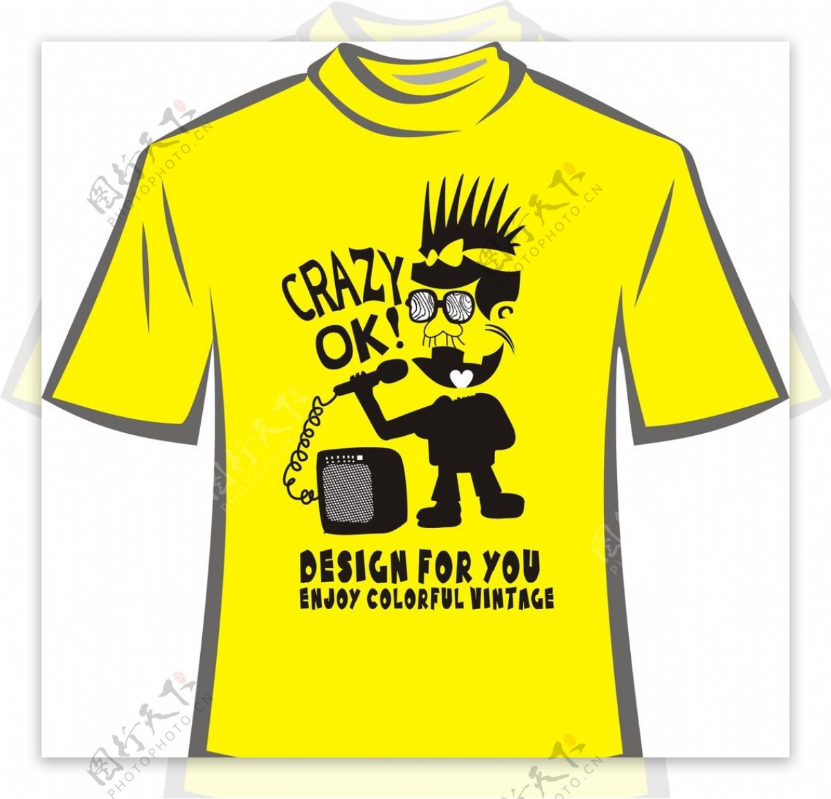卡通T恤图片素材-编号23374472-图行天下