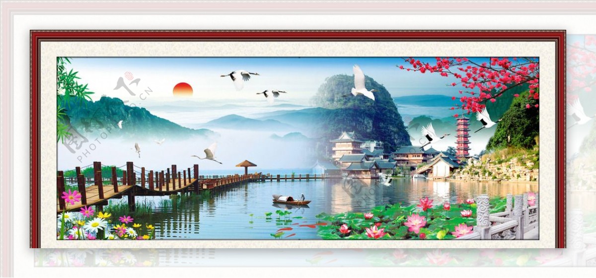 风景画设计图片素材-编号23436002-图行天下