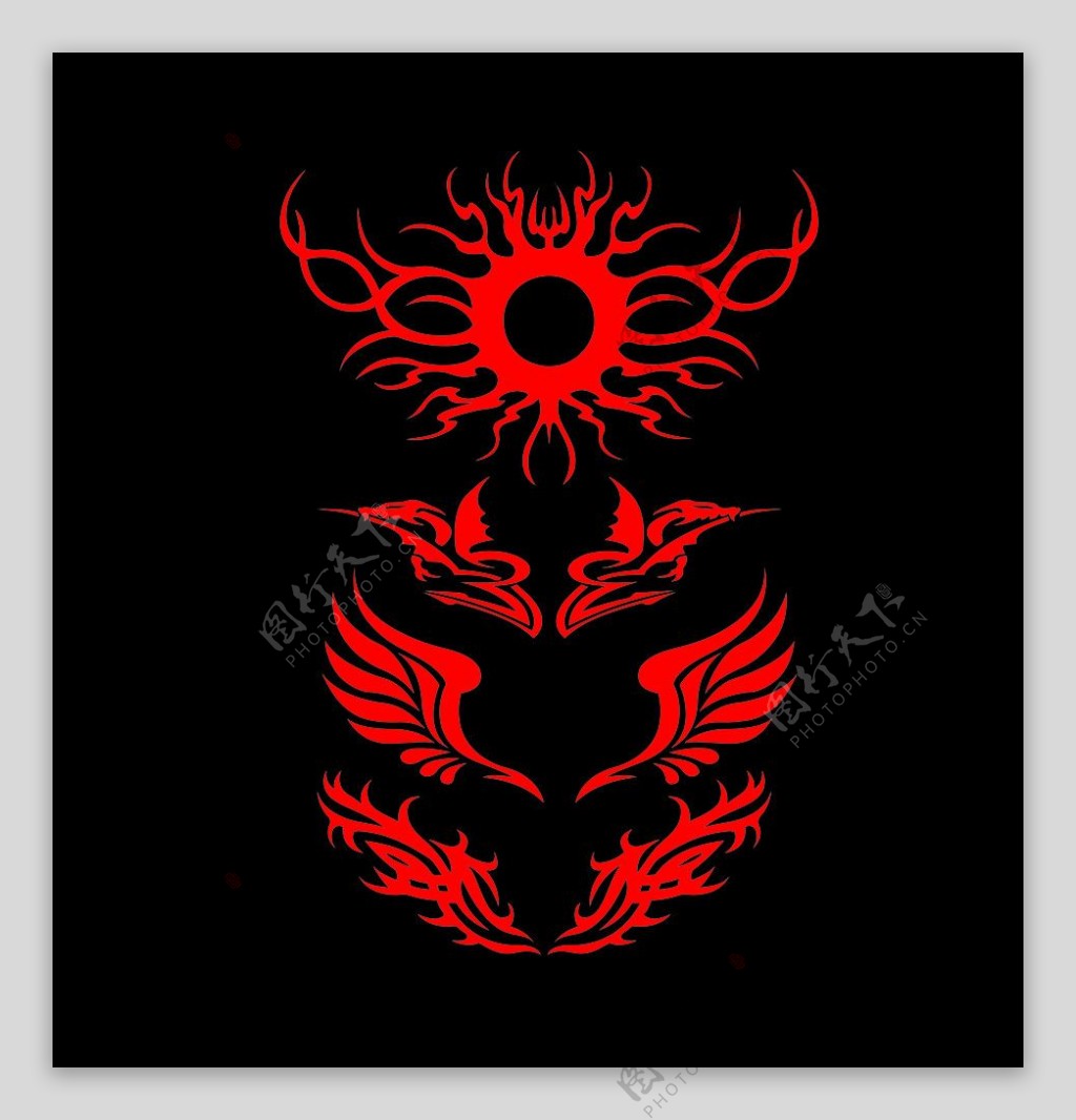 矢量纹身图案图片素材-编号24470682-图行天下