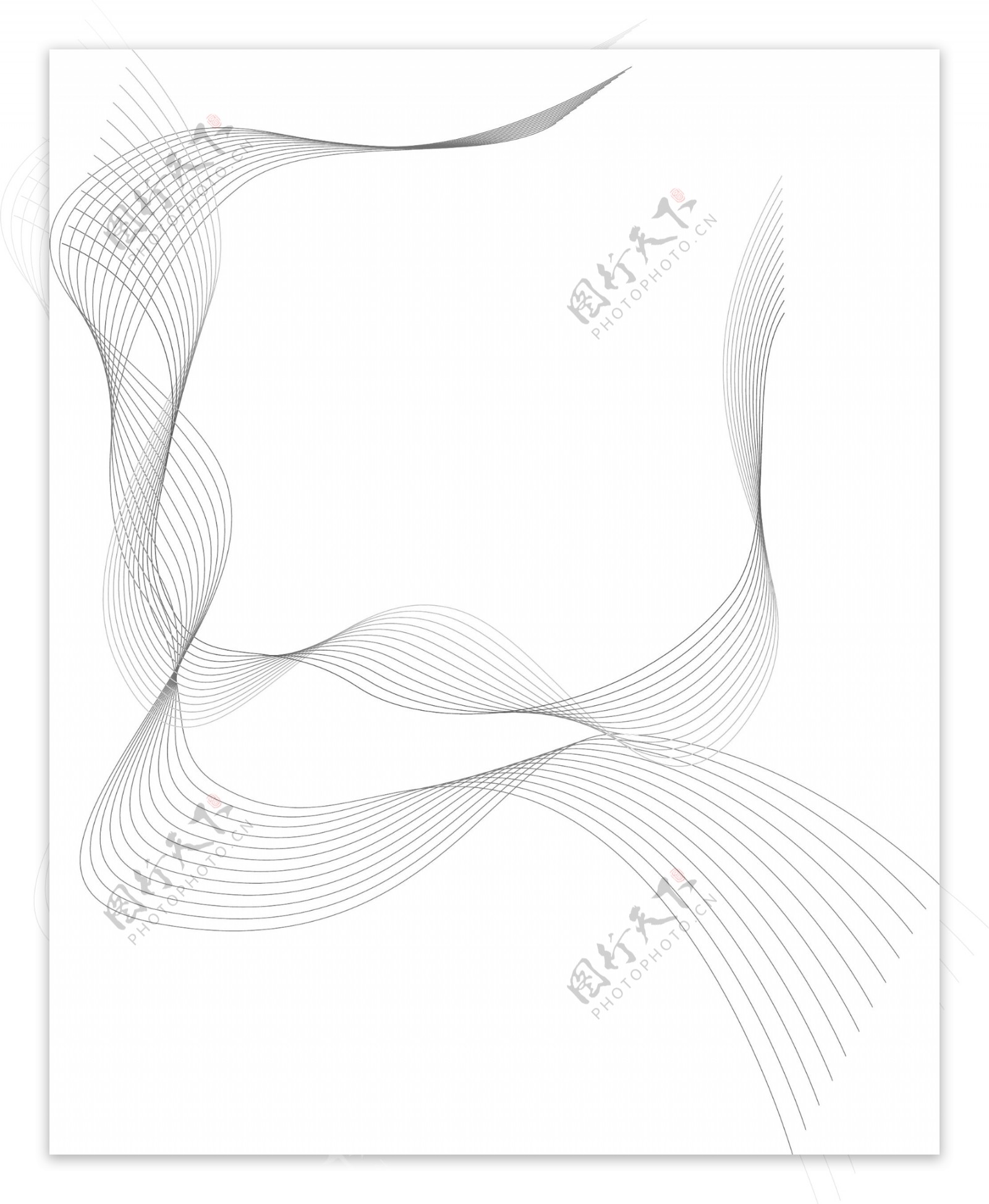 简约白色线条元素图片素材-编号26496192-图行天下