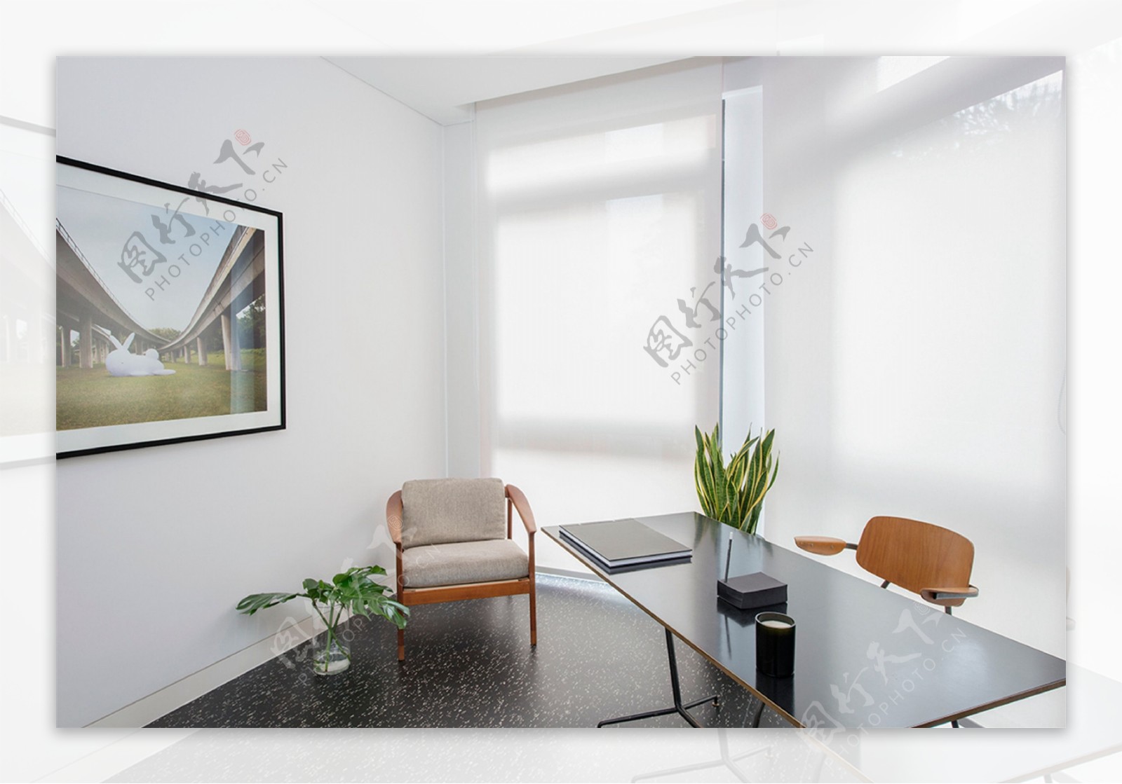 现代家居办公桌效果图图片素材-编号27047182-图行天下