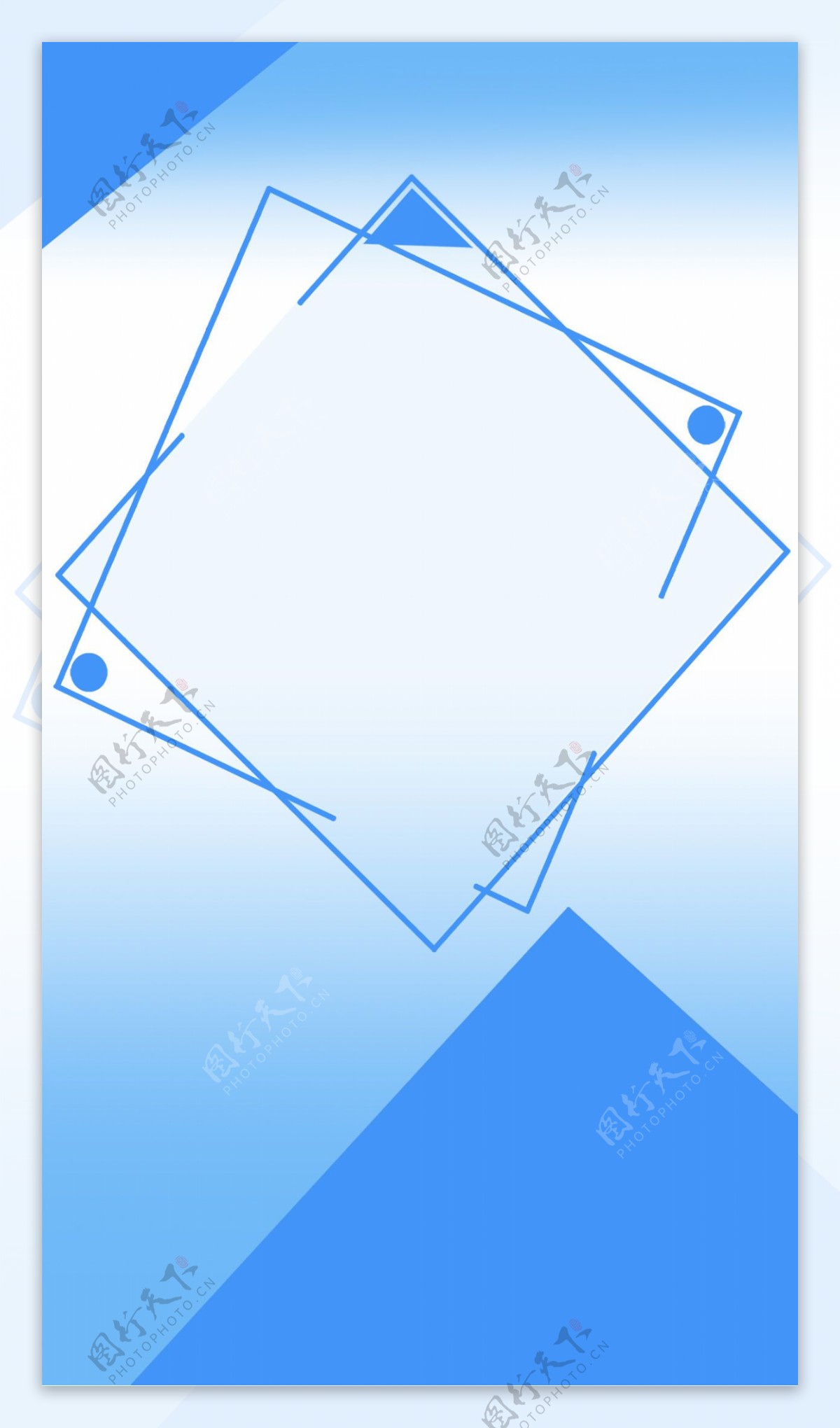 简约蓝色几何线条H5背景图片素材-编号28578782-图行天下
