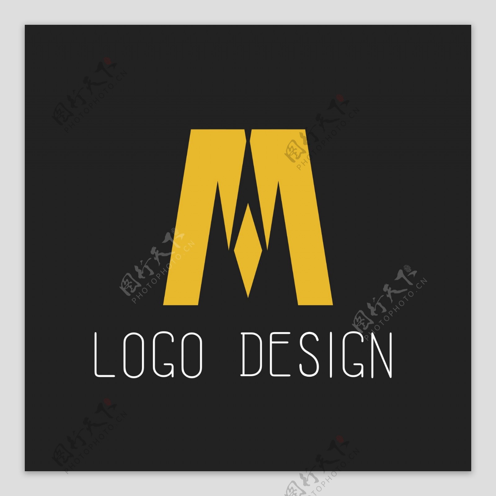 M字母logo设计图片素材-编号29804792-图行天下