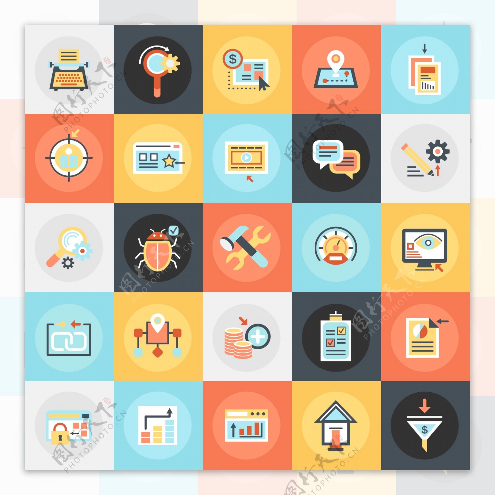 多款社会学类商业icon图标图片素材-编号31427342-图行天下