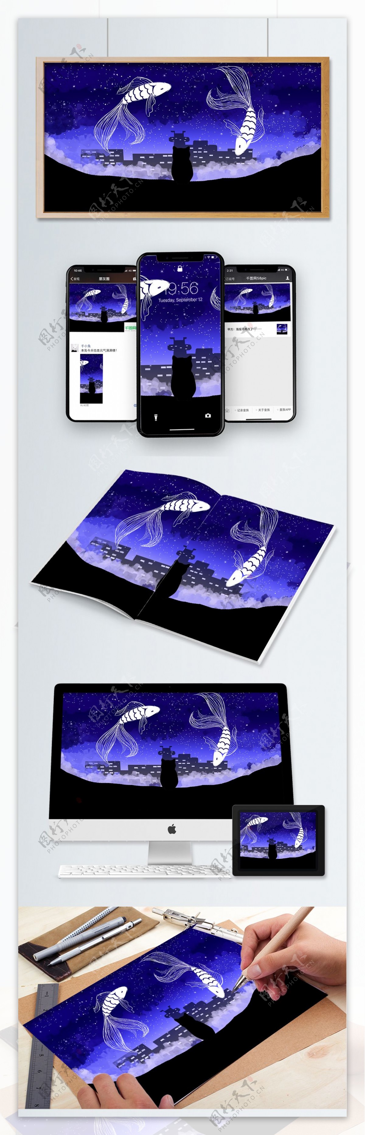 猫不吃鱼不可思议图片素材-编号31468232-图行天下