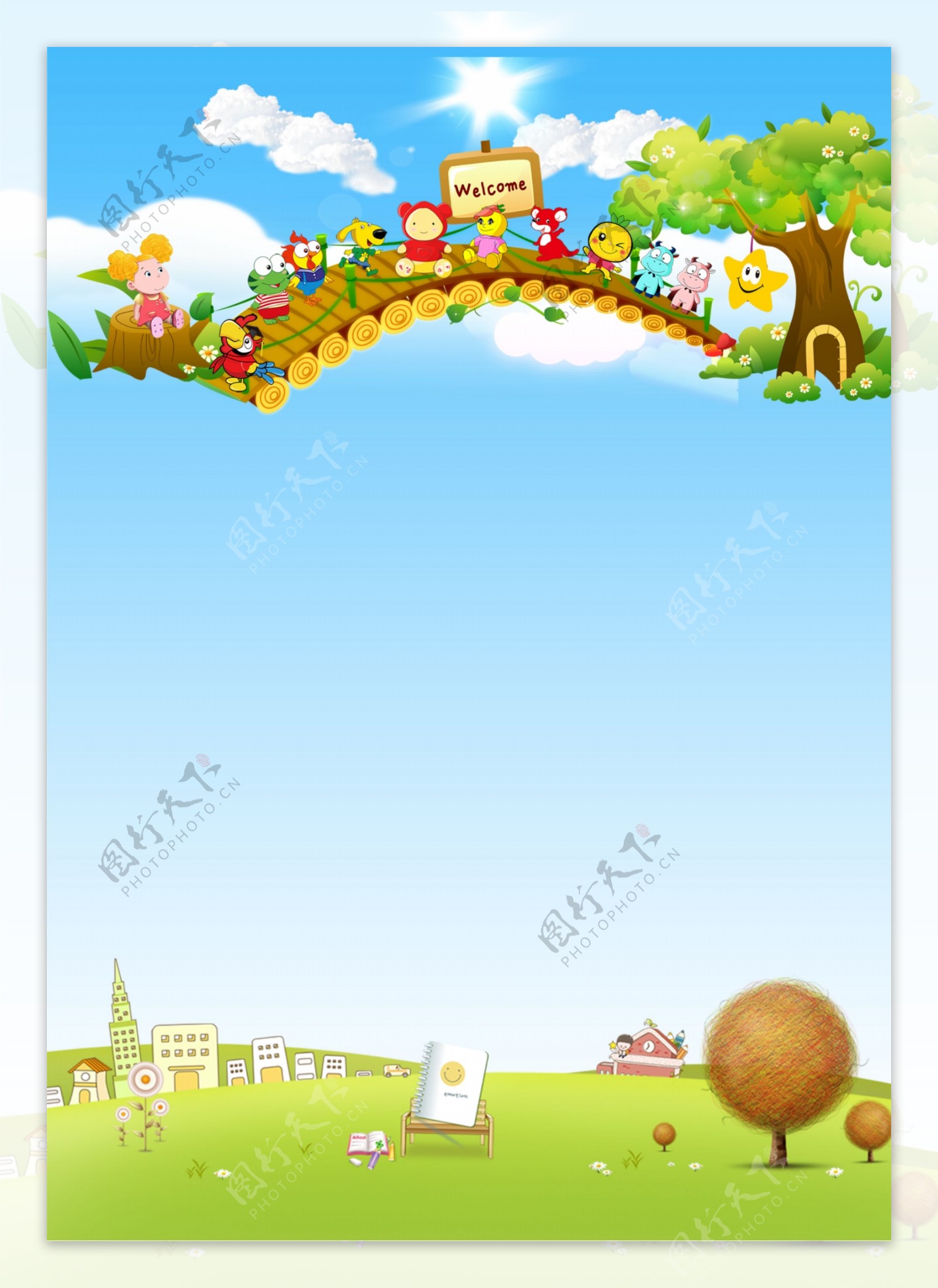 卡通背景图片素材-编号32147042-图行天下