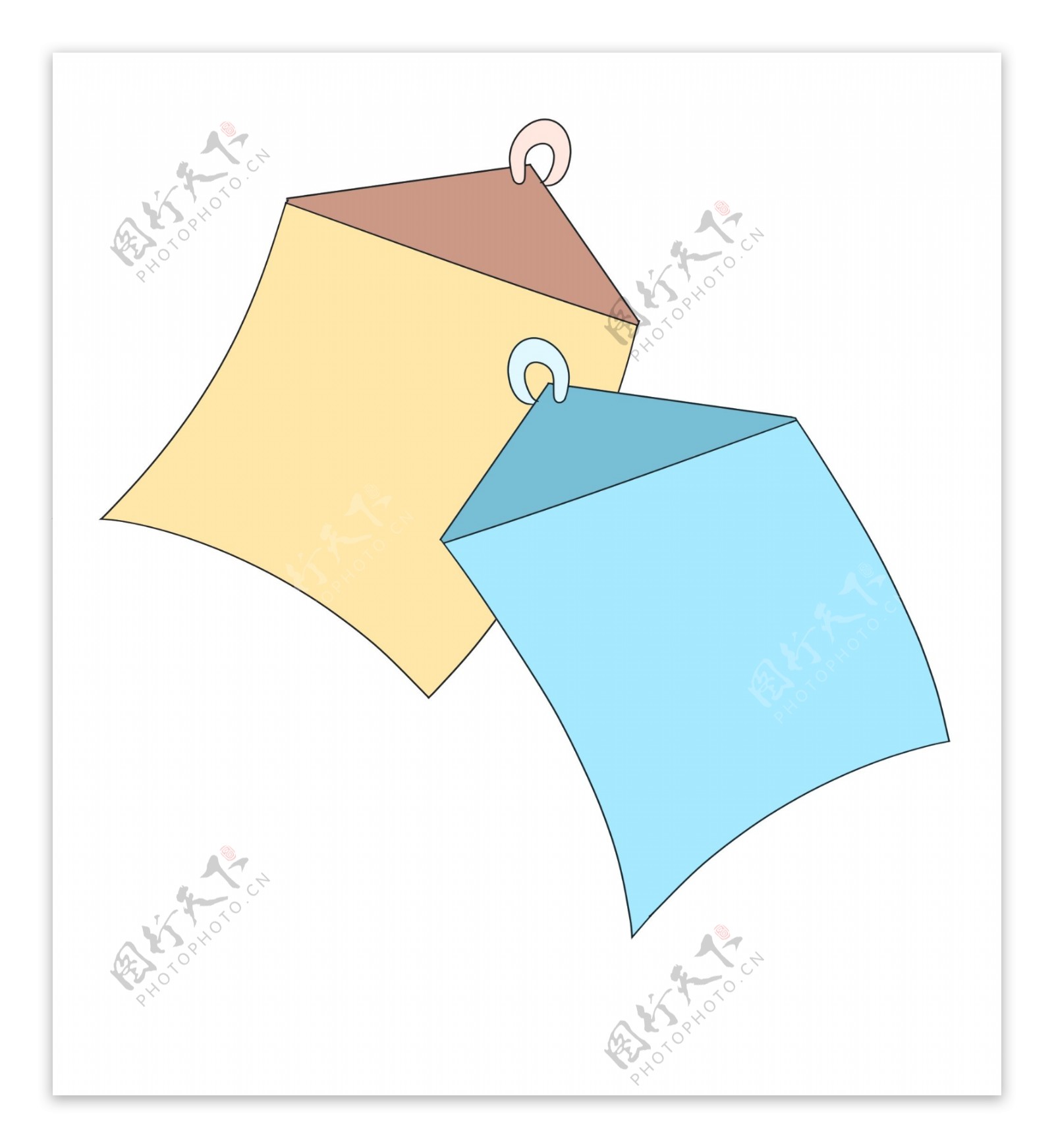 蓝色的PPT装饰插画图片素材-编号32933042-图行天下