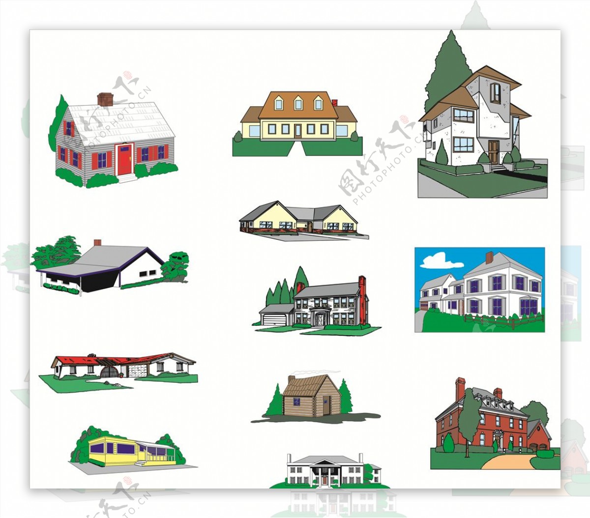 矢量房子图片素材-编号37315792-图行天下