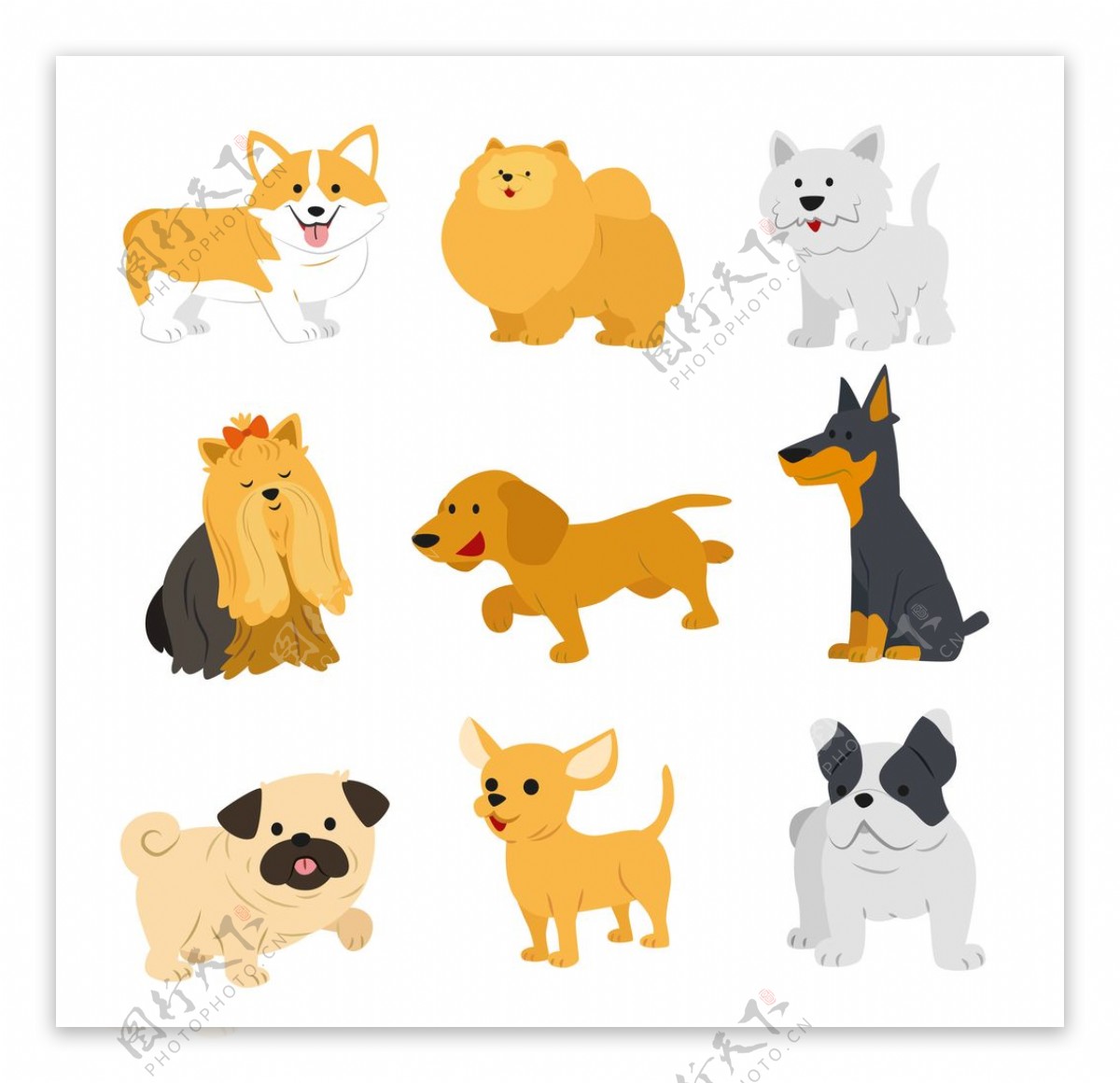 狗DOG动物卡通图片素材-编号39457262-图行天下